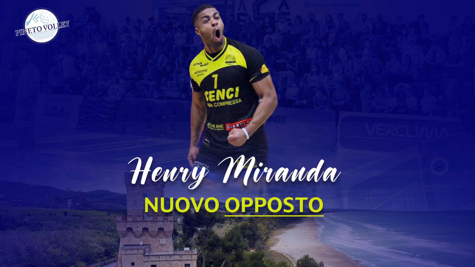 Henry Miranda è un nuovo giocatore biancazzurro – Pineto Volley